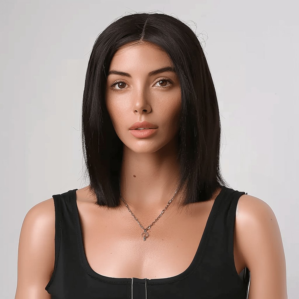 Perruque Noire Naturelle – Perruque Femme